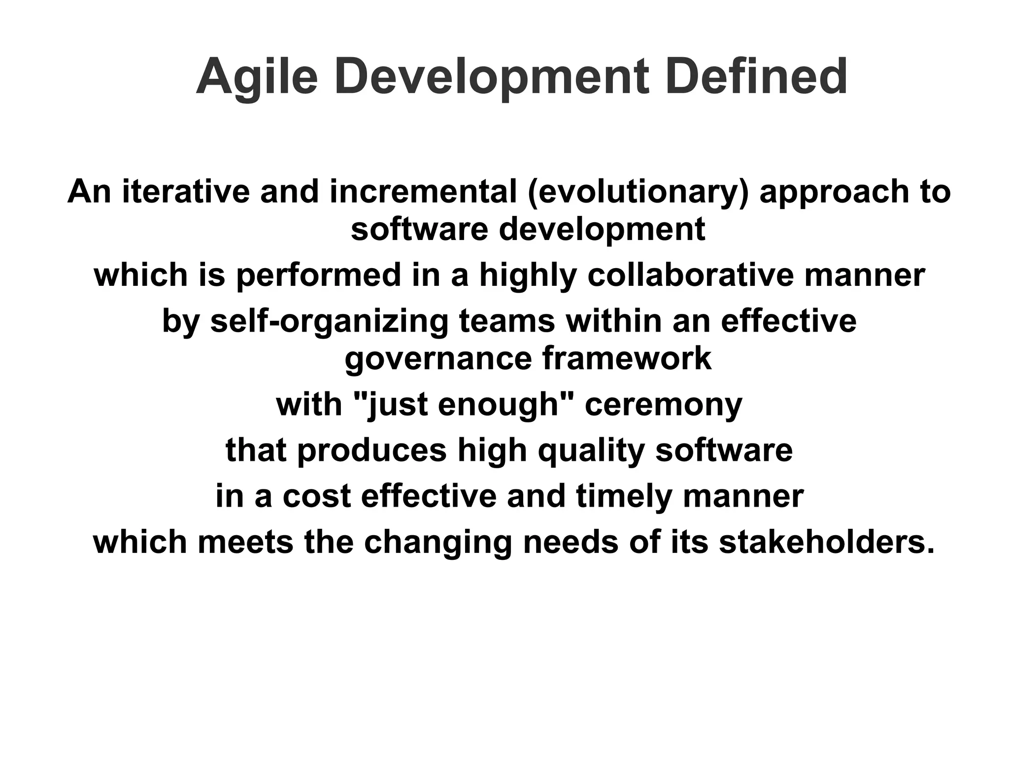 Agile Development Overview | PPT
