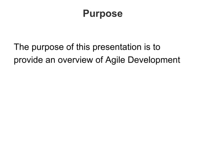 Agile Development Overview | PPT