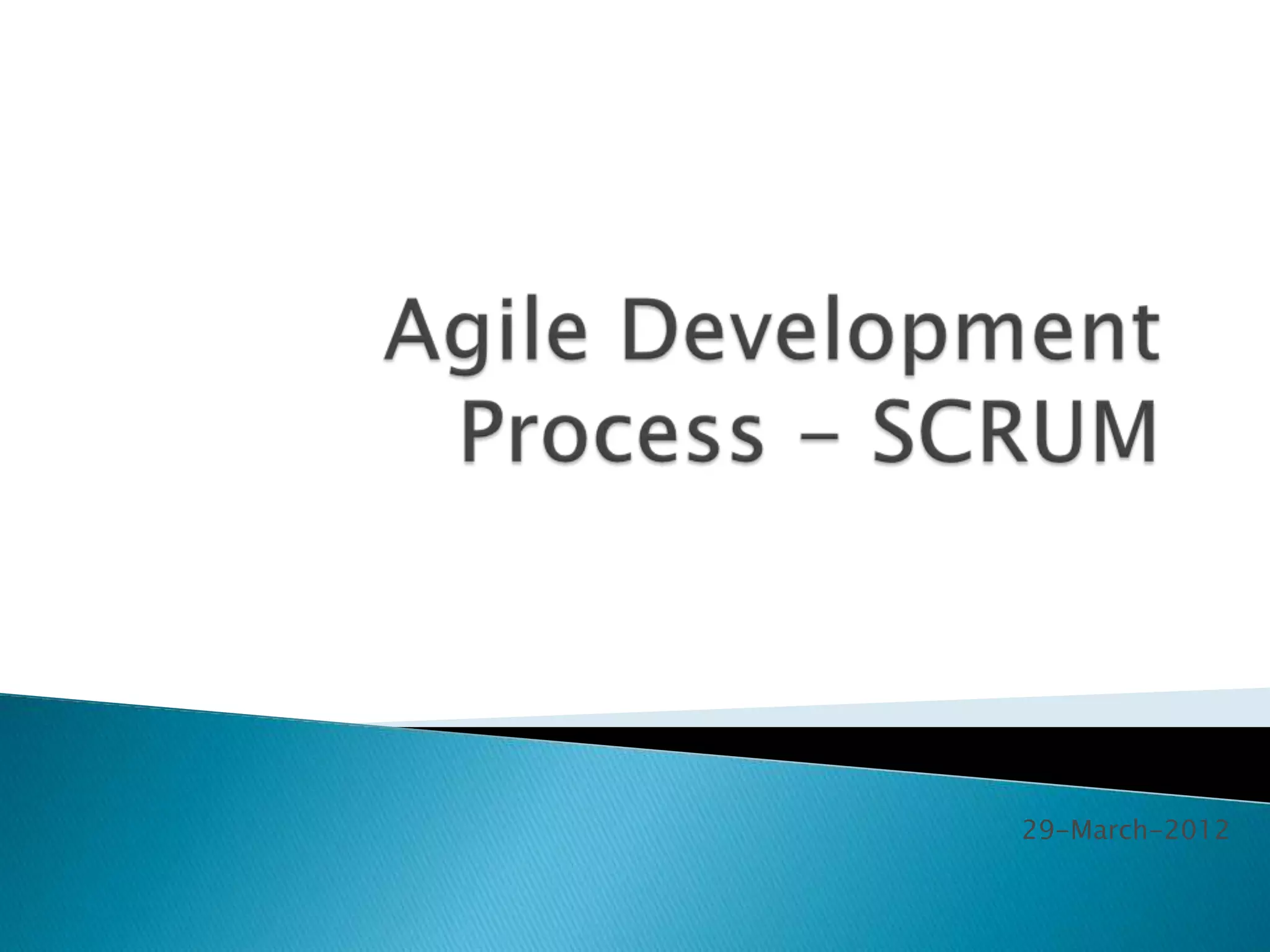 Agile development process scrum | PPT