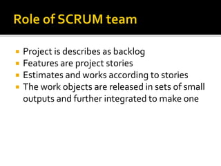 Agile development technology: SCRUM | PPT