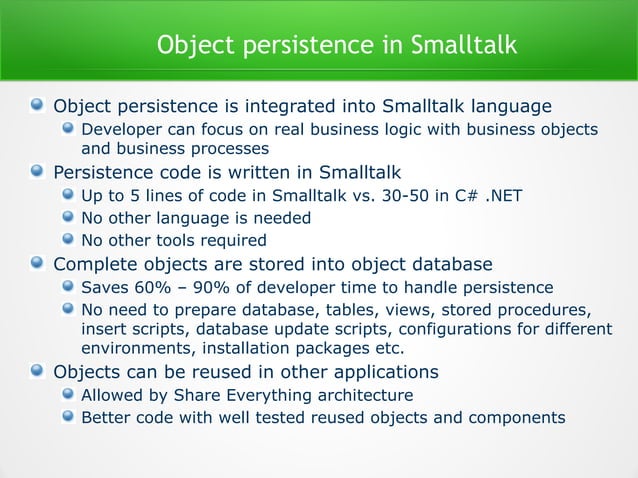 Agile Development with Smalltalk - Long | PPT