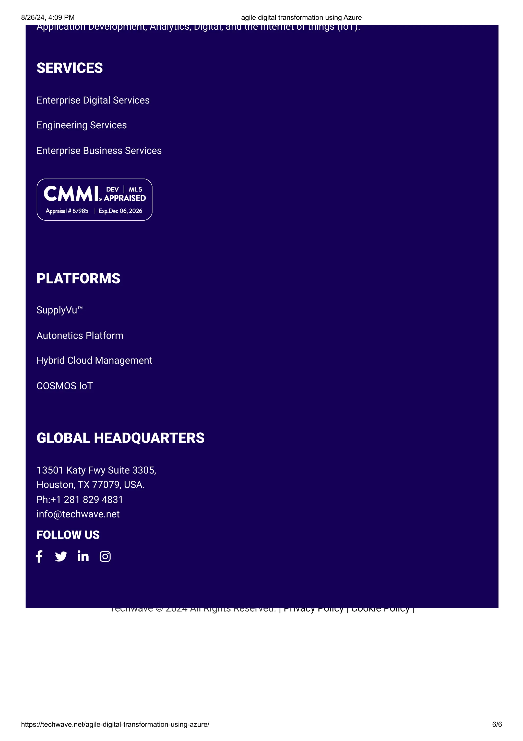 agile digital transformation using Azure.pdf