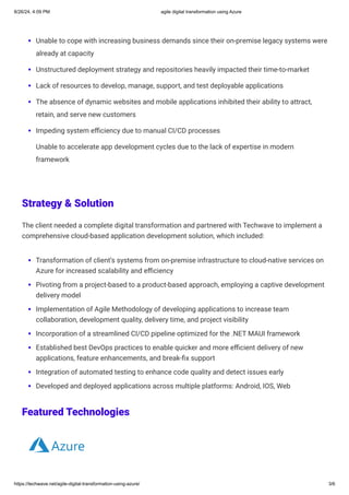 agile digital transformation using Azure.pdf