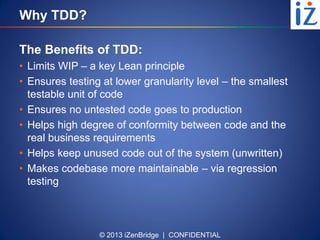 Workshop on Test Driven Development (TDD) Noida | PDF