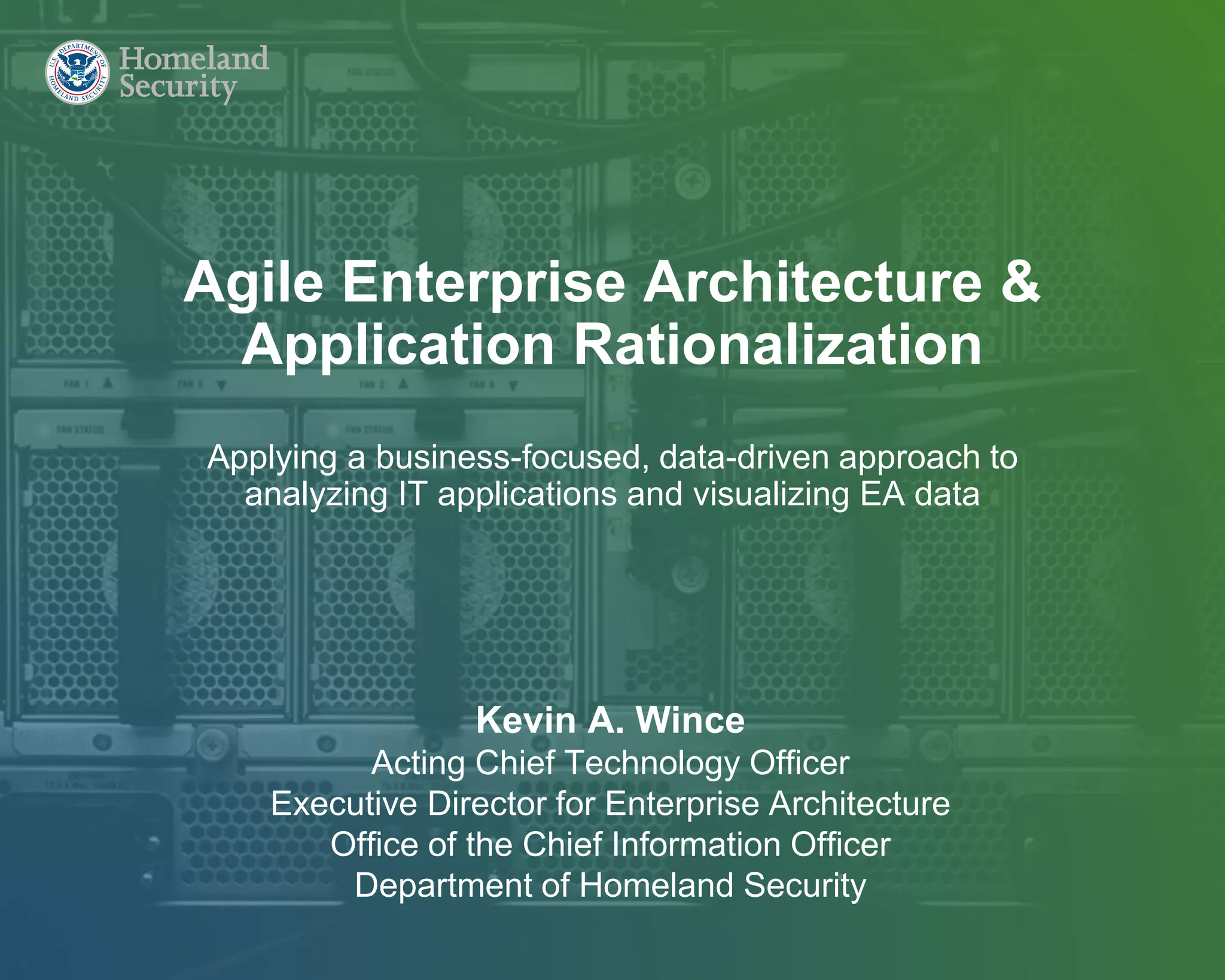 Agile Enterprise Architecturepptx Computer Software And Applications Computing