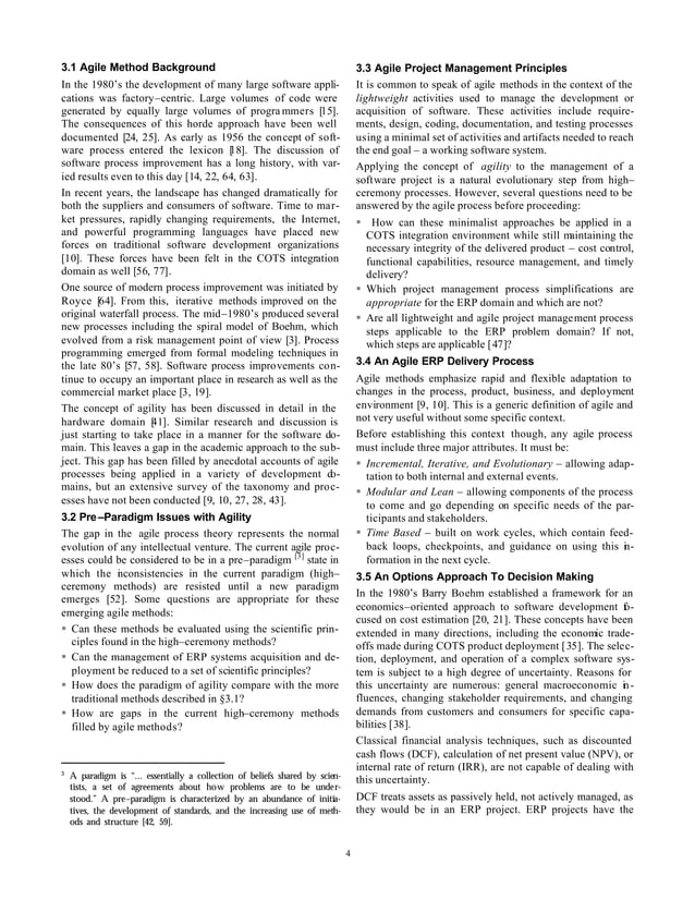 Agile Project Management for ERP Projects | PDF