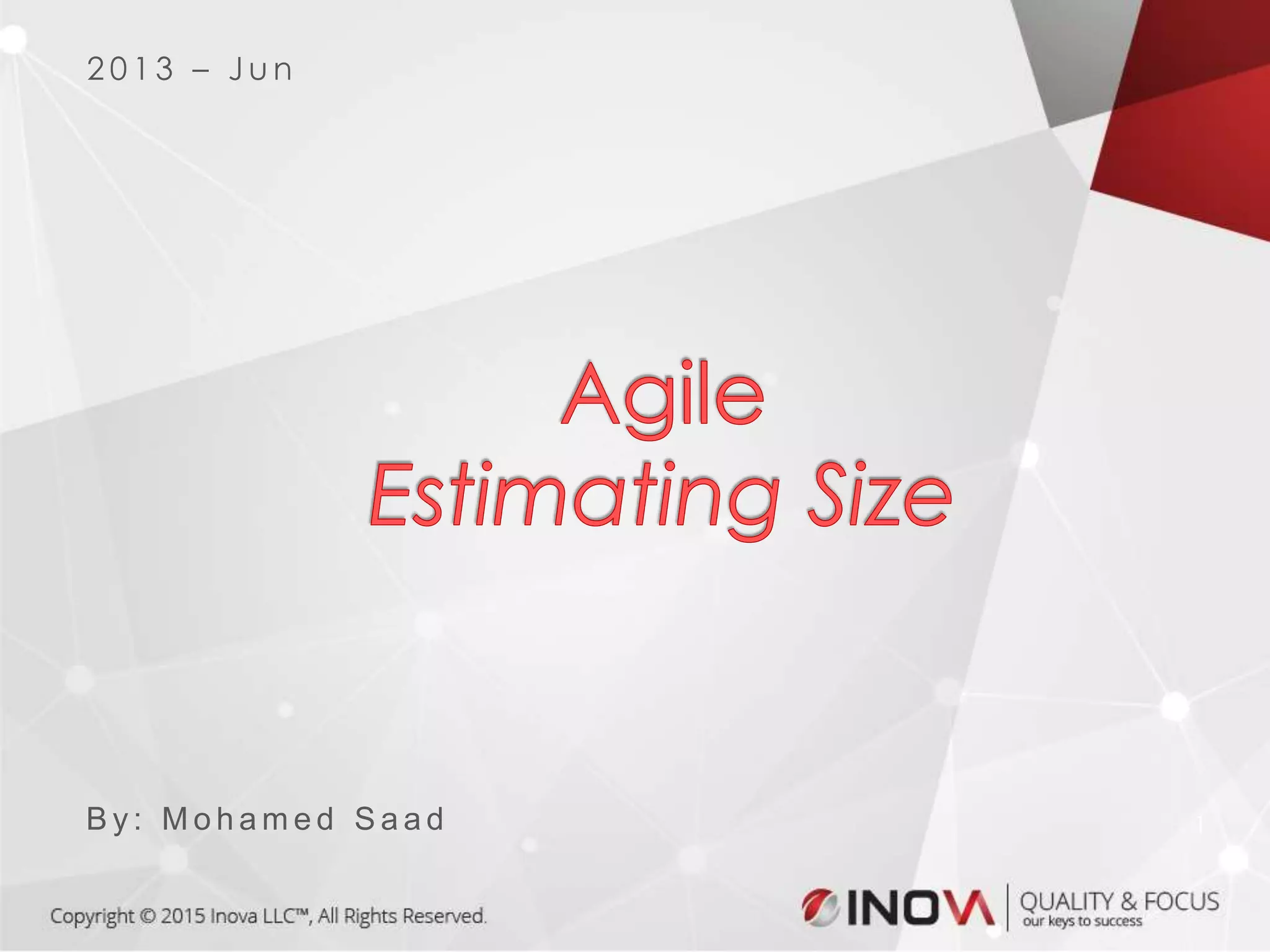 Agile estimate size | PPTX
