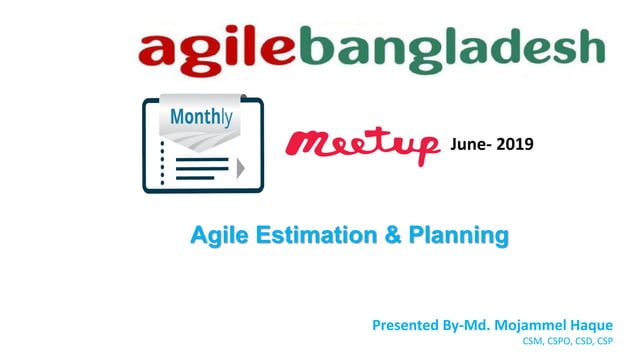 Agile Estimating and Planning | PPT