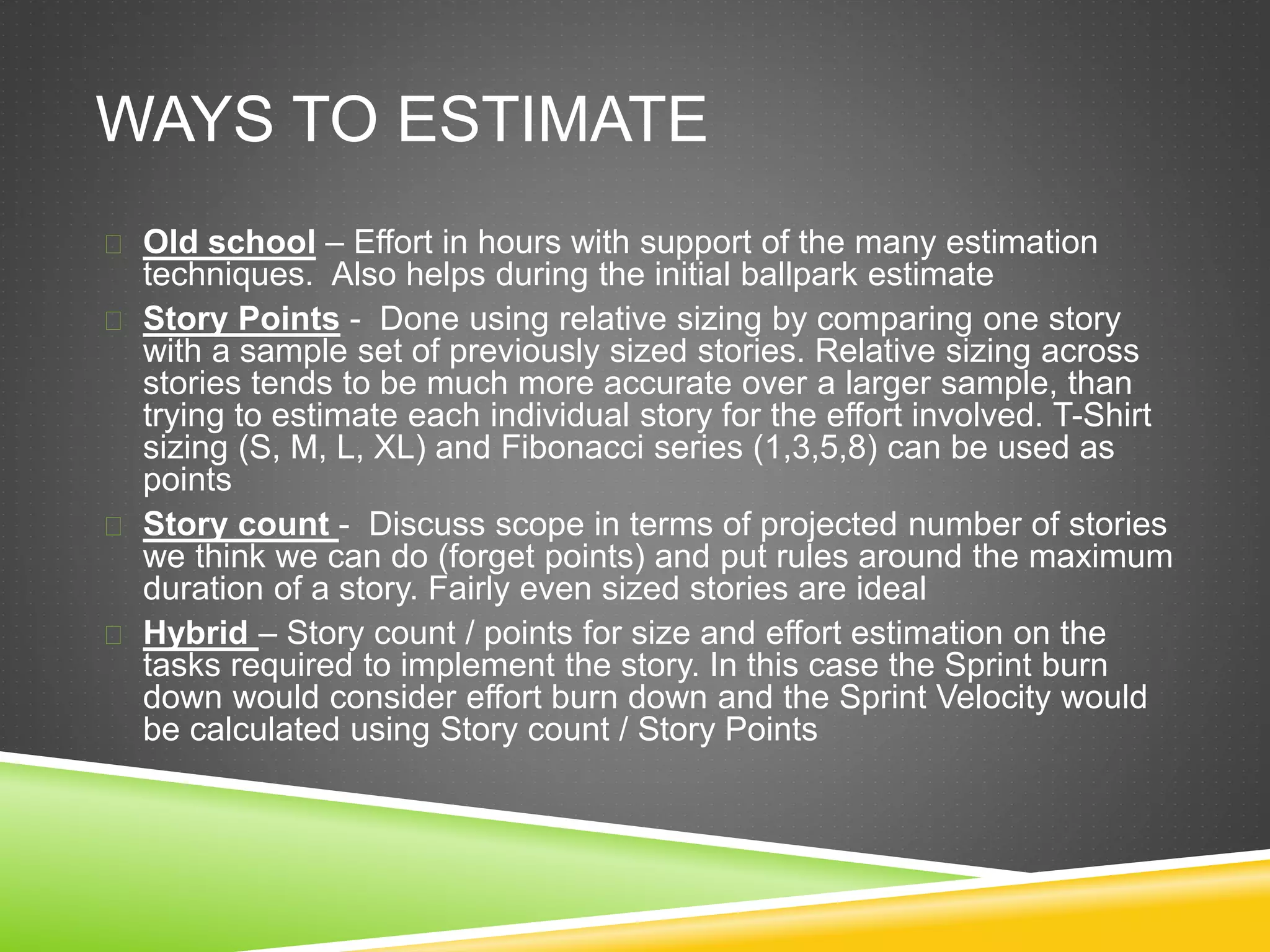 Agile Estimation & Capacity Planning | PPTX