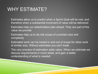 Agile Estimation & Capacity Planning | PPTX