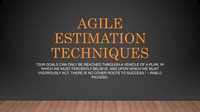 Agile Estimation Techniques.pptx | Operating Systems | Computer Software and Applications