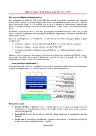 Agile-Eutelia il nostro progetto | PDF