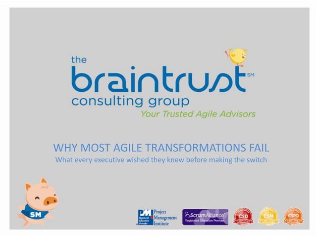 WHY MOST AGILE TRANSFORMATIONS FAIL; What every executive wished they ...