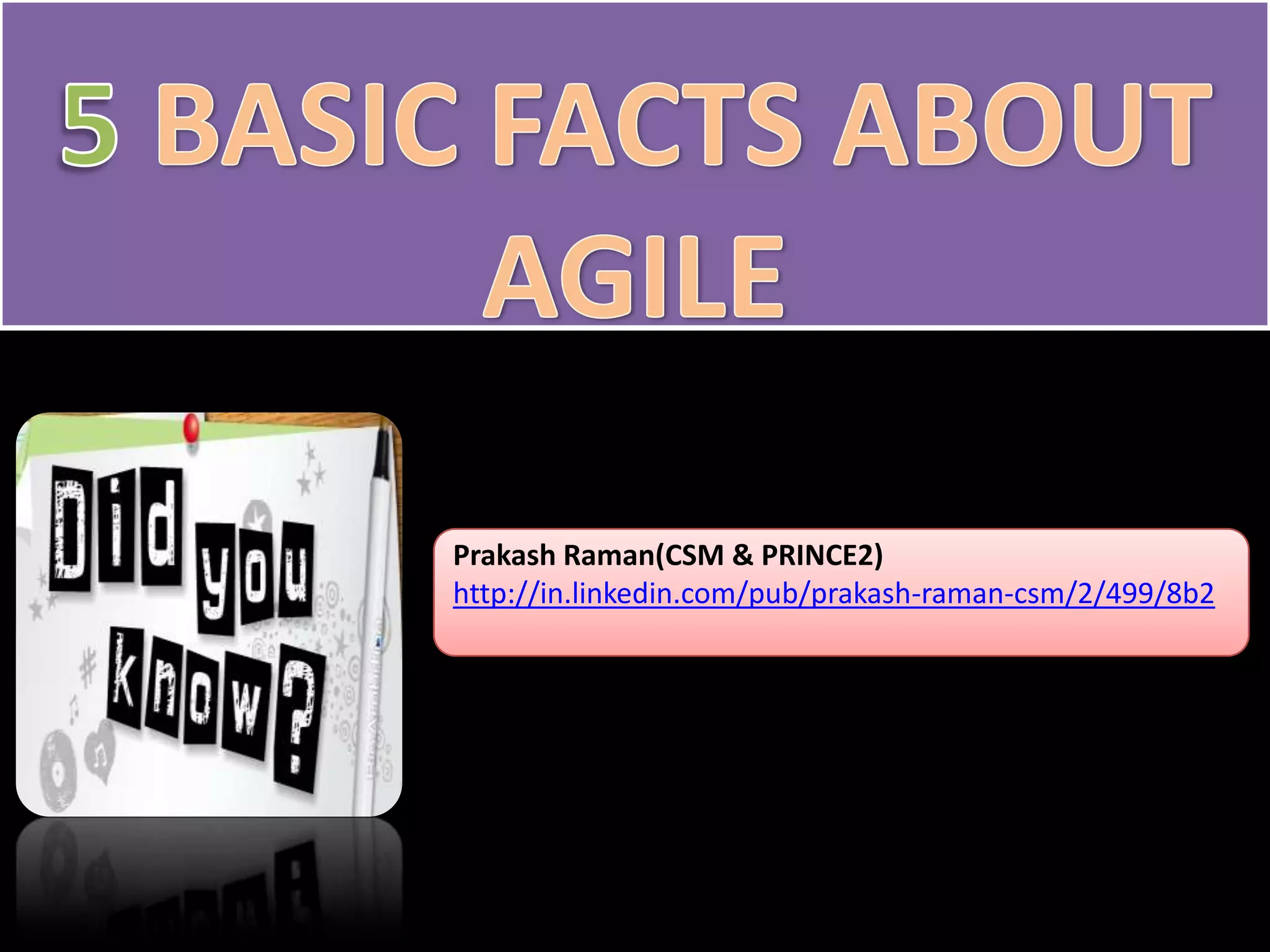 Agile Facts | PPT