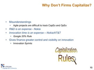 The Economics of Scrum - Finance and Capitalization | PPT