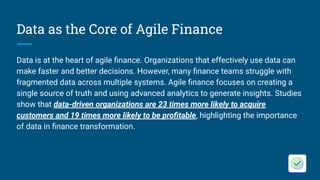 Agile Finance Transformation Function: How Organizations Can Build a ...