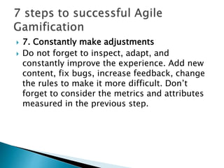 Agile gamification | PPTX