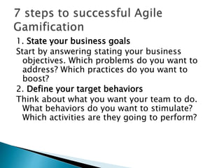 Agile gamification | PPTX