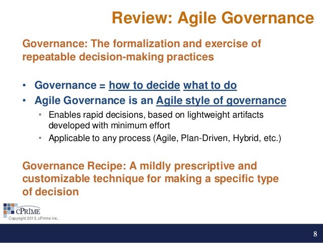Agile Governance for Hybrid Programs