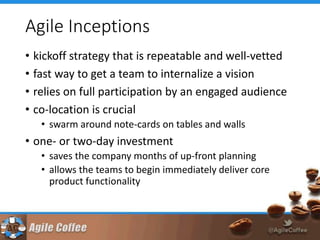 Using an Agile Inception to Kick Off a Project | PPT