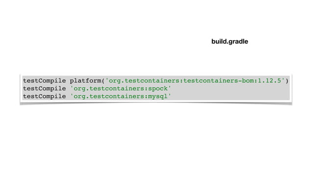 Take Control of your Integration Testing with TestContainers | PPT