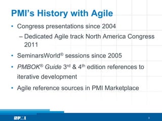 Agile, PMI and PMBOK | PPTX