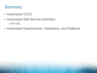 Agile infrastructure | PPT