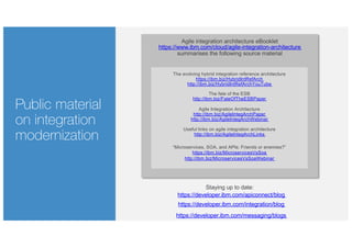 Agile integration architecture in relation to APIs and messaging | PDF