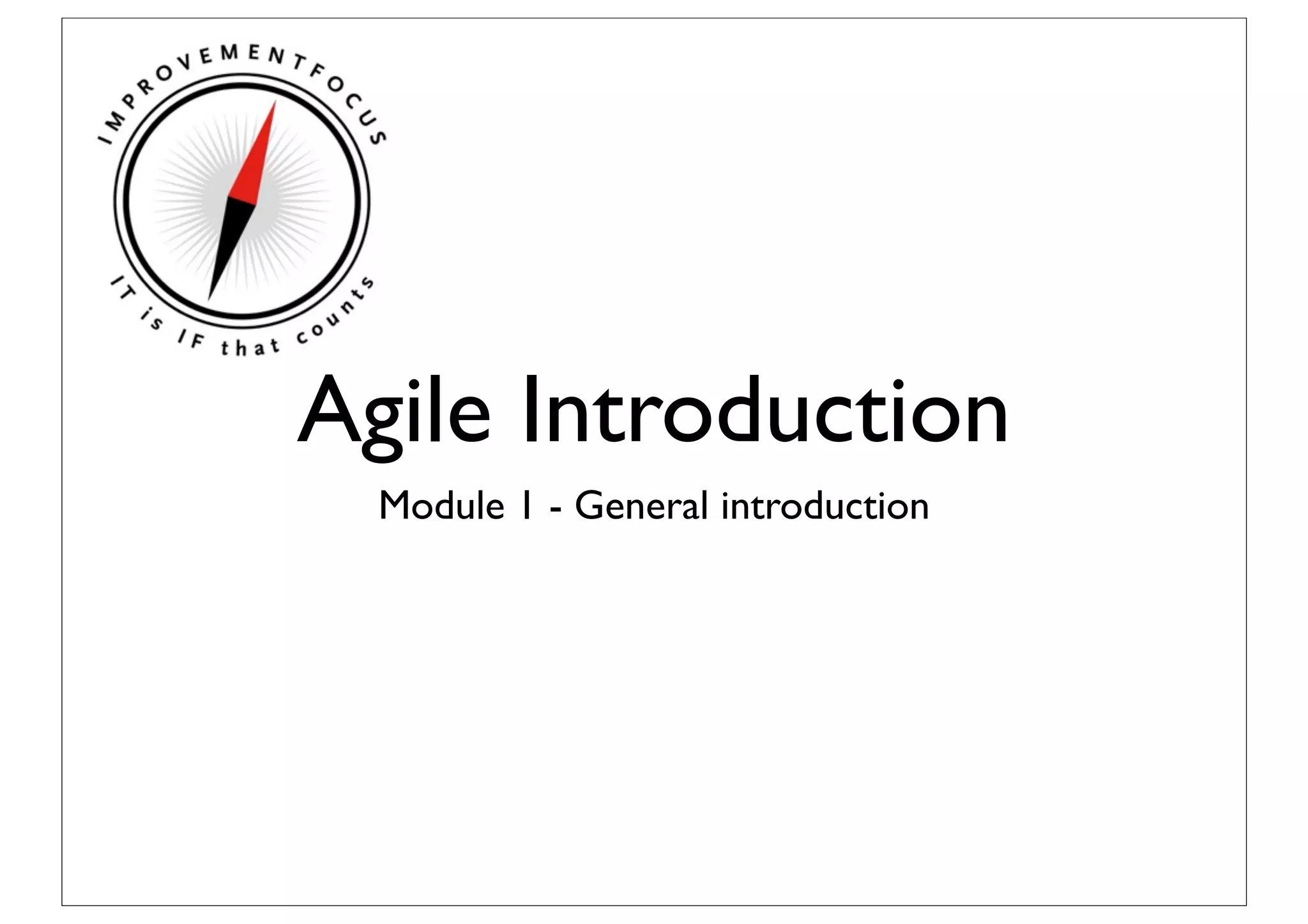Agile intro module 1 | PDF