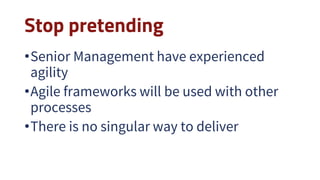 Agile isn’t dead, it has grown up - Simon Reindl | PDF