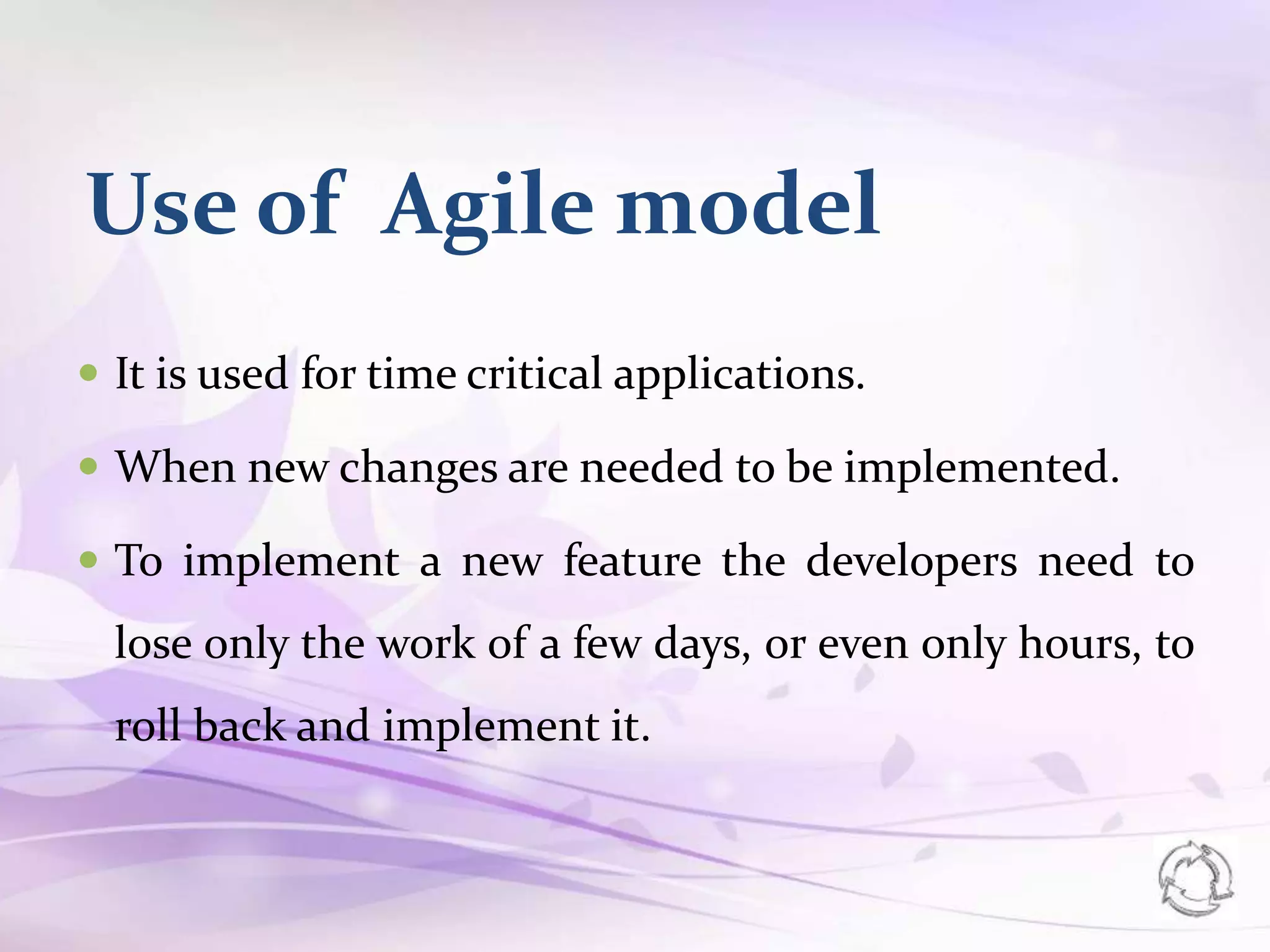 Agile life cycle models | PPTX | Technology & Computing