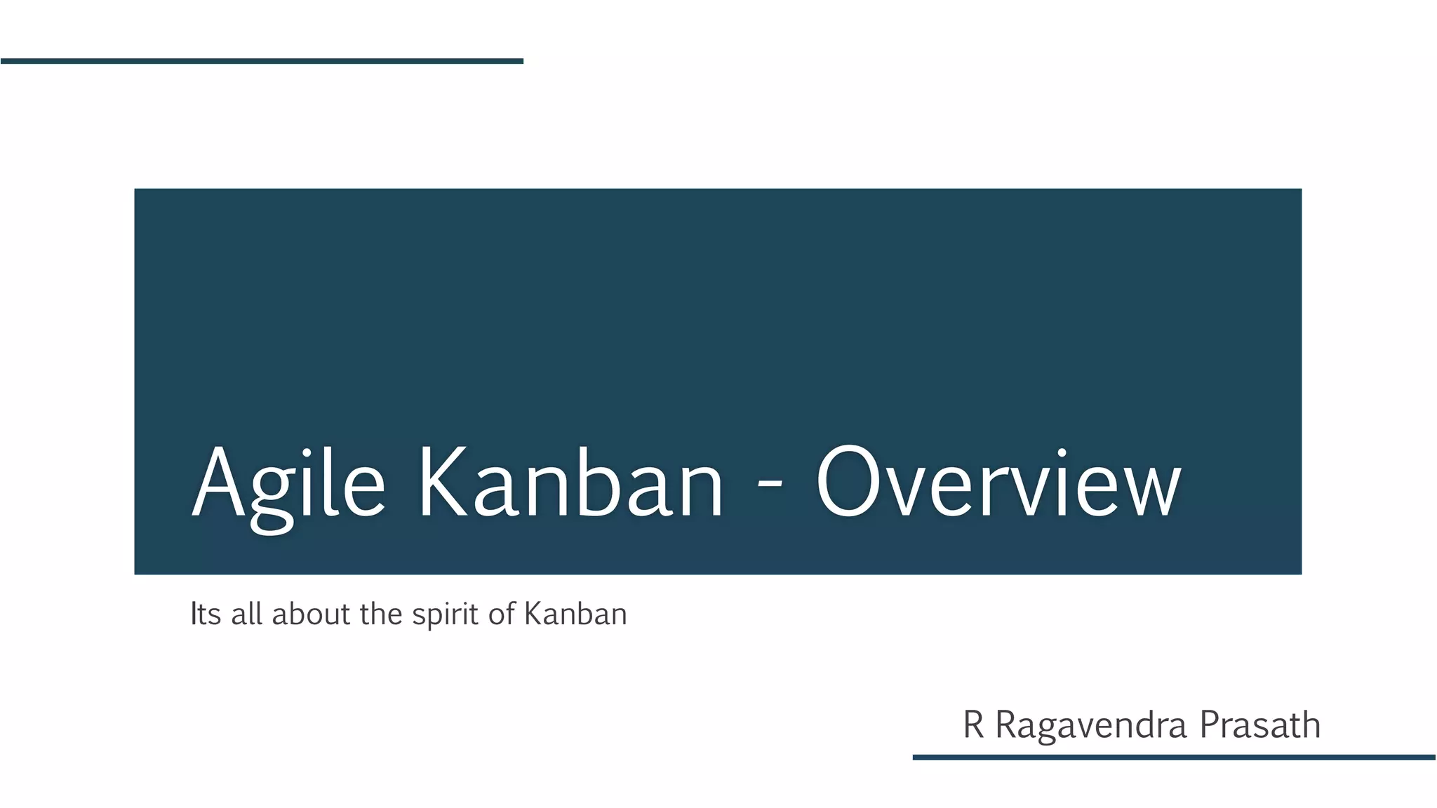 Agile kanban overview | PPT