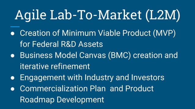 Agile Lab To Market (Agile L2M) | PPT