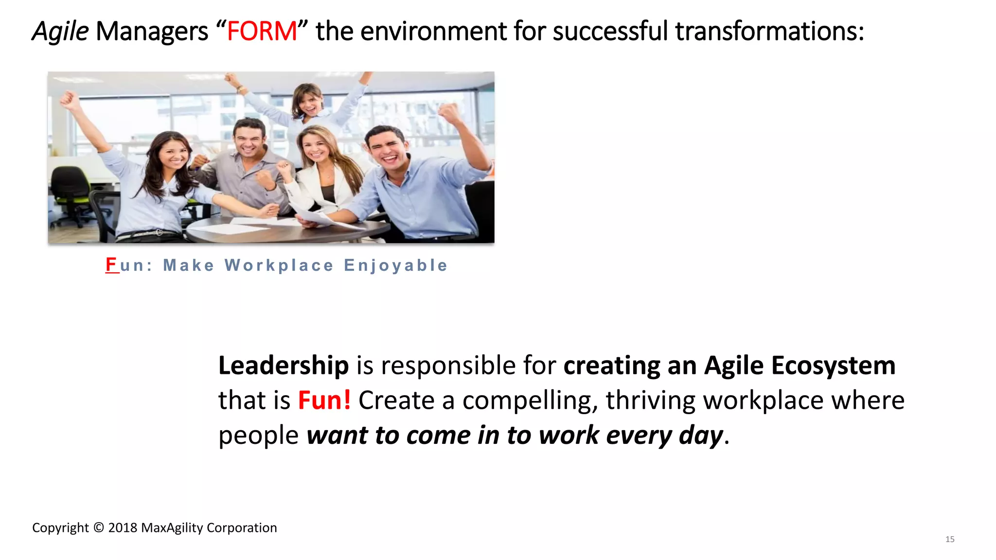 How Leadership can "FORM" an Agile Ecosystem | PDF