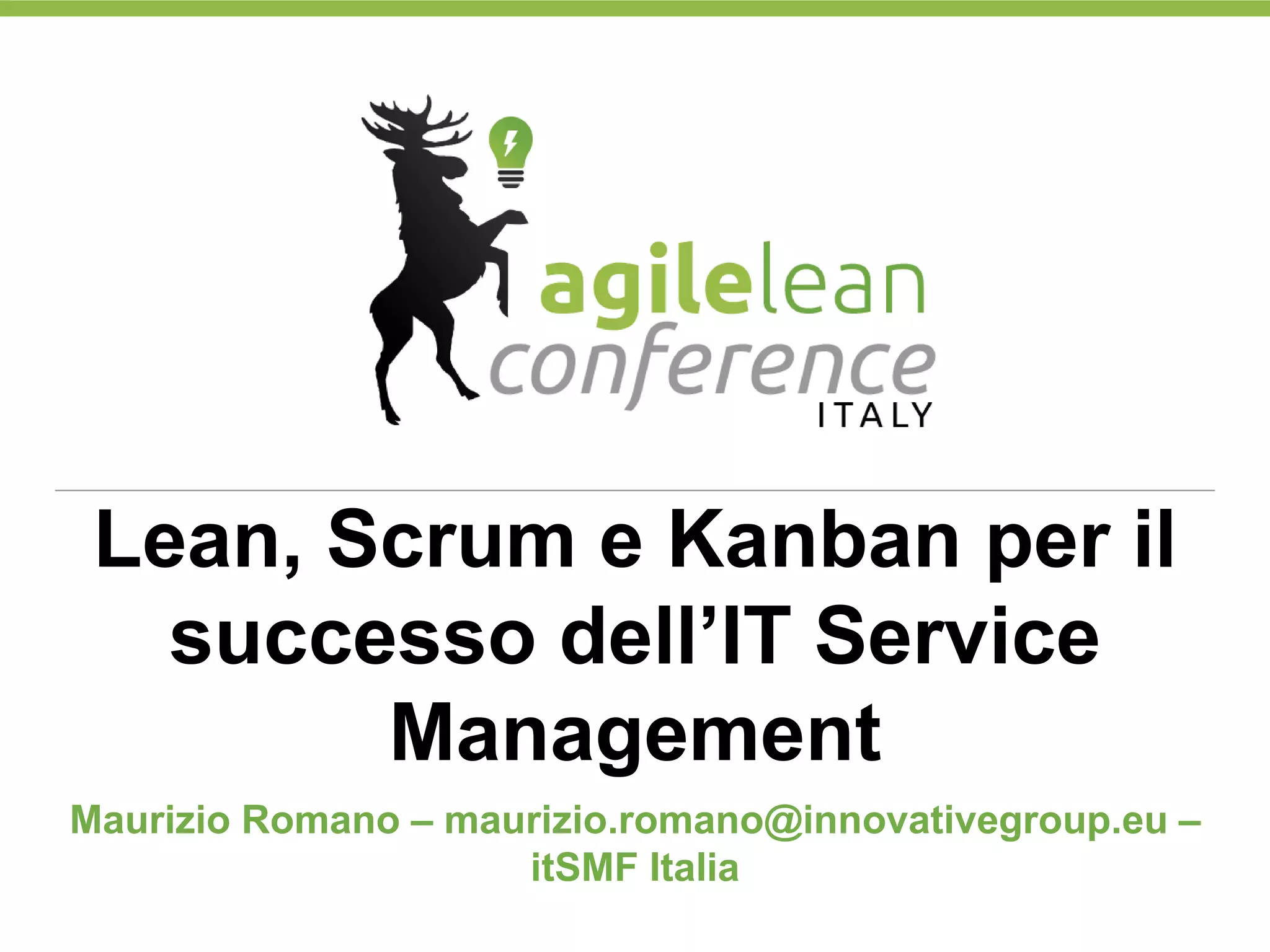 Agile Lean Conference 2016 - Romano Lean_scrum_kanban | PPT