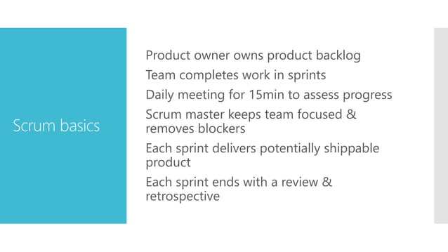 Agile lessons learned in the Microsoft ALM Rangers | PPT