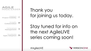 AgileLIVE: Continuous Product Learning - Part 2 | PPT