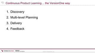 AgileLIVE: Continuous Product Learning - Part 2 | PPT