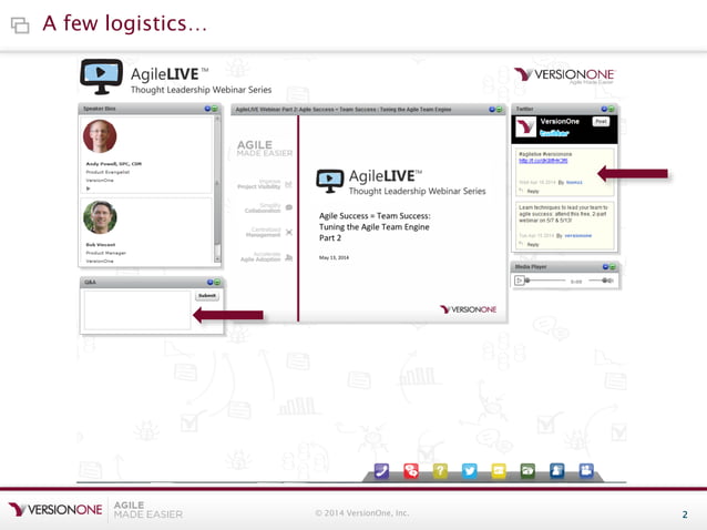 AgileLIVE™ Webinar Series "Agile Success = Team Success: Tuning the Agile Team Engine - Part 2 ...