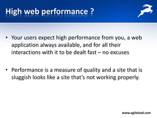Agileload - load testing tool for better web performance | PPT