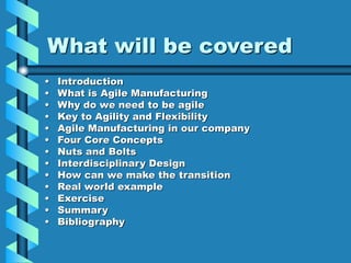 Agile manufacturing | PPT