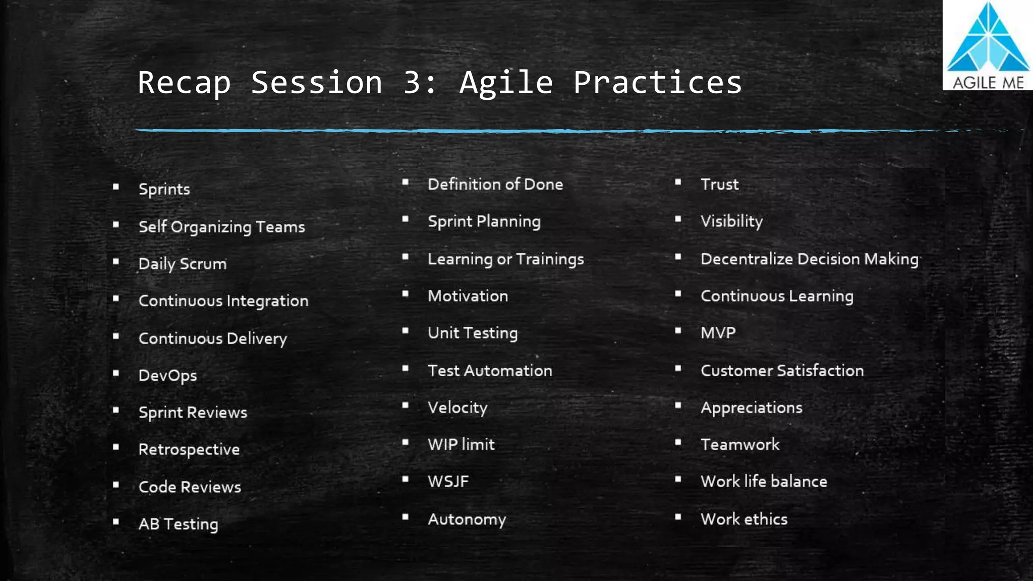 Agile me session 4: Scrum | PPTX