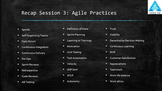 Agile me session 4: Scrum | PPTX
