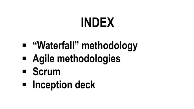Agile Methodologies - Scrum - Agile inception Deck | PPT