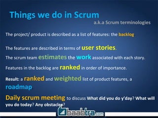 Agile methodology and scrum development | PPTX