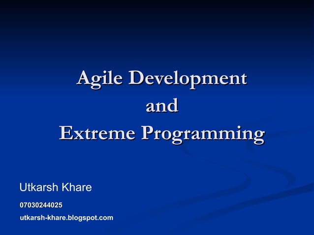 Agile Methodologies And Extreme Programming | PPT