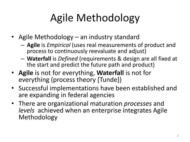 A Brief Introduction to the SCRUM Agile Methodology | PPTX