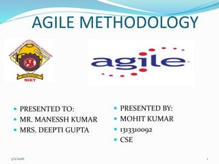 Agile Methodology PPT | PPTX
