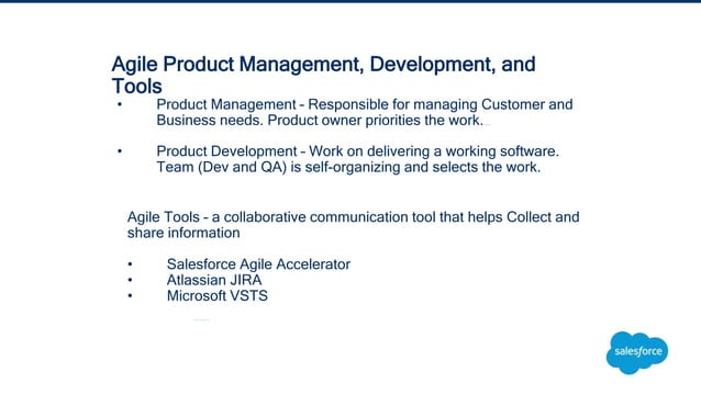 Salesforce Agile Methodology And Tools Ppt
