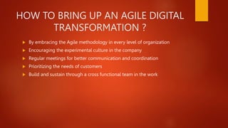 AGILE METHODOLOGY IMPLEMENTATION success point | PPTX